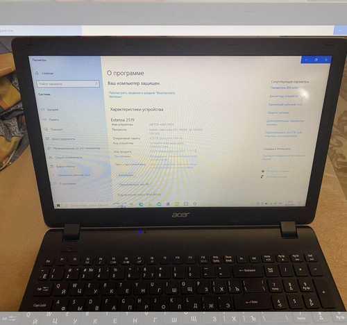 Ноутбук acer extensa 2519