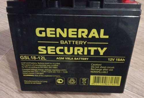 Аккумулятор general security 12V 18Ah