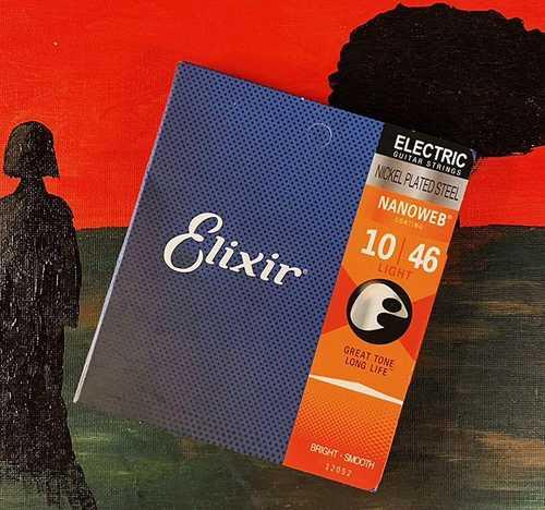 Струны для электрогитары Elixir, 10-46, nanoweb