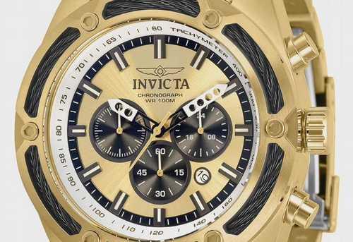 Новые USA Invicta Bolt Men's Watch - 52mm, Gold