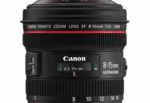 Объектив Canon EF 8-15mm f/4.0L Fisheye USM New