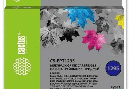 Комплект картриджей cactus CS-EPT1295,многоцветный