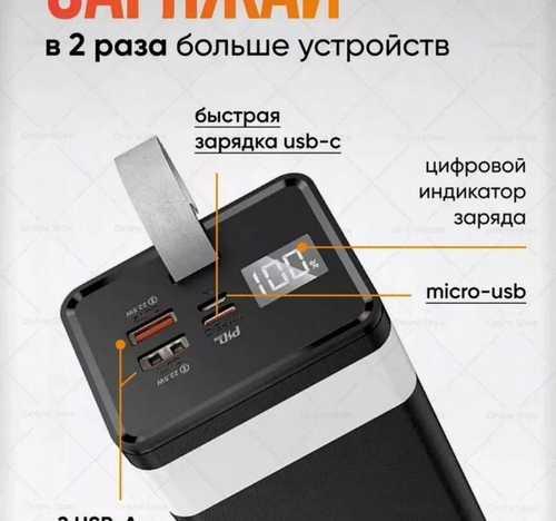 Портативный hoco J86A 40000mAh