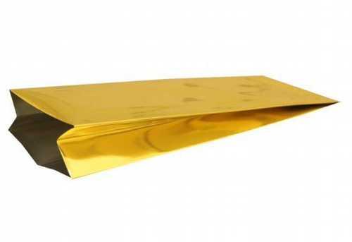 Пакет металлизированный золотой С центральным швом