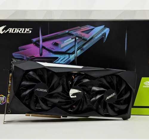 RTX 3060TI aurus master с дисплеем