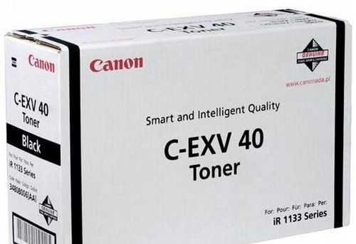Тонер-картридж Canon C-EXV40 Лазерный Черный 6000с
