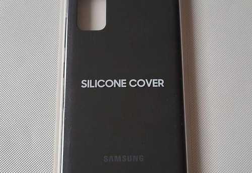 Чехол Silicone Cover на Samsung A41 оригинал