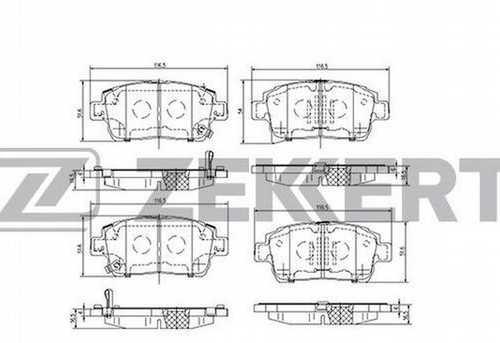 Тормозные колодки дисковые Zekkert BS-2695