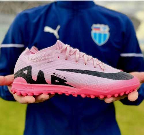 Сороконожки Nike Mercurial Air Zoom Pink&Black