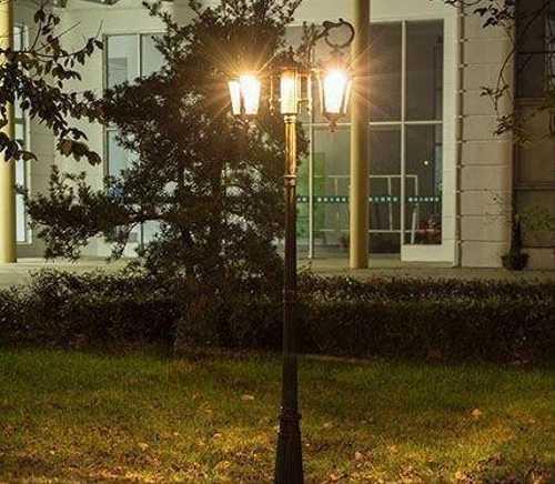 Уличные классические садовые фонари металл Н-3м