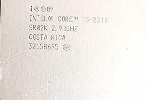 Процессор intel core i5-2310, 2.90 ghz