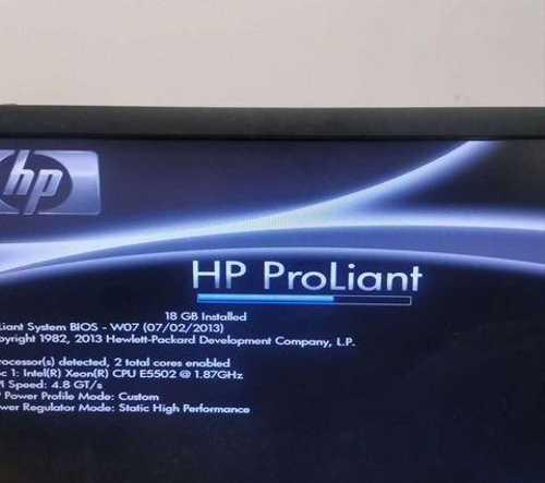 Сервер Hp Proliant DL320 G6 Xeon E5502 18gb