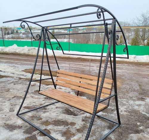 Садовые качели кованные