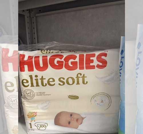 Подгузники huggies elite soft lovular