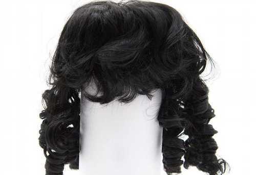 Волосы для кукол QS-10, диаметр 10-11см (черные)