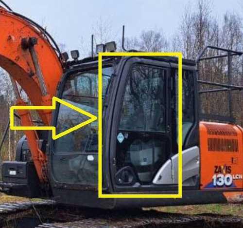 Дверь кабины экскаватора Hitachi ZX300 5G
