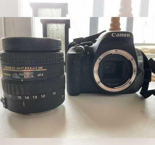 Продам Canon EOS 600D с Tokina AT-X 10-17 Fish-Eye