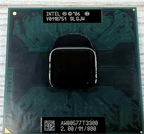 Процессор ноутбука Intel Celeron T3300 (Socket P)