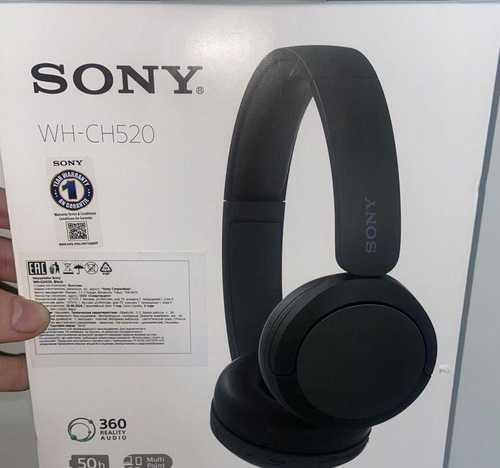 Sony WH-CH520 black наушники беспроводные