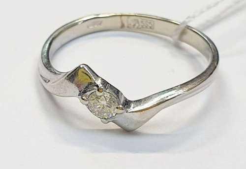 Золотое кольцо с бриллиантом р16 (16700)