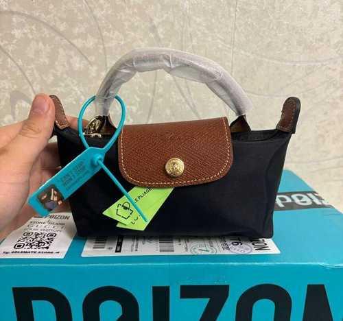 Сумка Longchamp Женская Оригинал Poizon (черная)