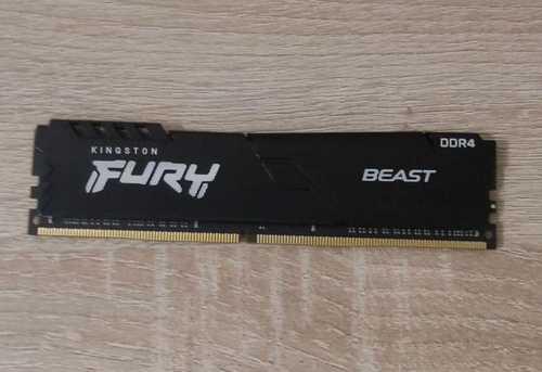 Оперативная память DDR4 Kingston Fury 16Gb 3200Mhz