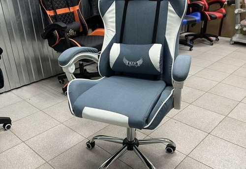 Игровое компьютерное кресло (Ткань, Экокожа)