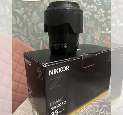 Объектив nikon nikkor z 35mm f/1.8