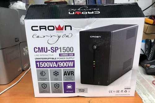Интерактивный ибп crown micro CMU-SP1200 combo USB