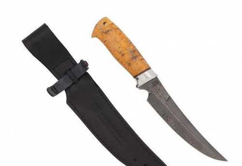 Нож "Сурукуку" (нерж. дамасская сталь, кап клена)