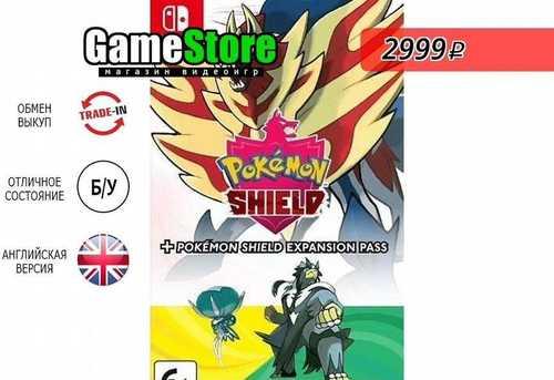 Pokemon Shield + Expansion Pass Английская б/у