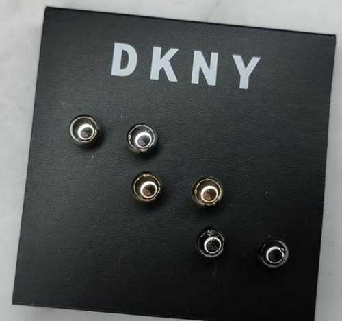 Набор серёжек пусетов dkny оригинал