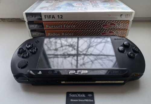 Sony PSP-E1008 + игры
