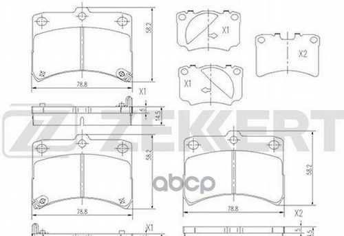 Колодки торм. диск. передн. Daihatsu Cuore V 98