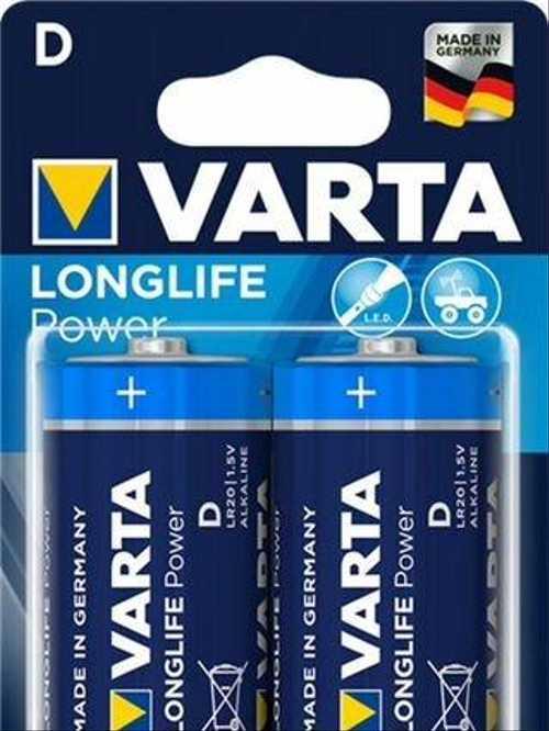 Батарейки (2 шт.) Varta LR20/D longlife Power