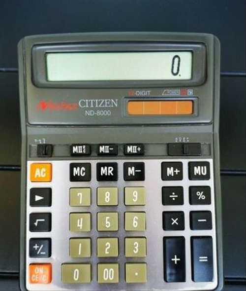 Калькулятор citizen ND-8000