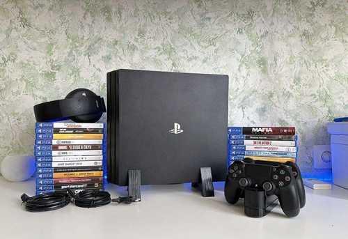 Sony Playstation 4 Pro 1Tb + игры