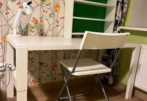 IKEA стол с полкой и стулом