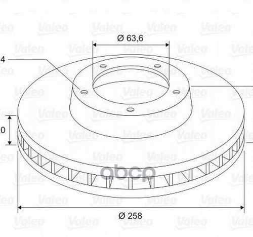 Диск тормозной перед ford fiesta IV 1.25-1.6