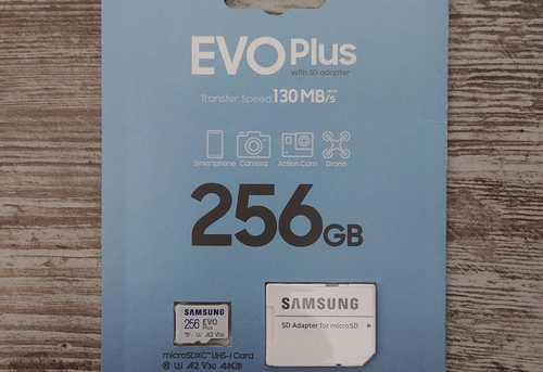 Карта памяти MicroSD 256Gb Samsung Evo Plus