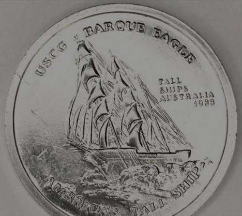 Редкость - медаль, жетон Береговой охраны США 1988