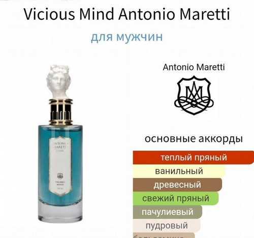 Духи vicious mind Antonio Maretti