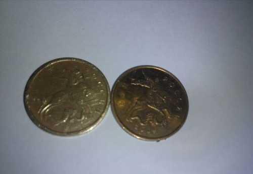 Монета 10 копеек, брак монетного двора