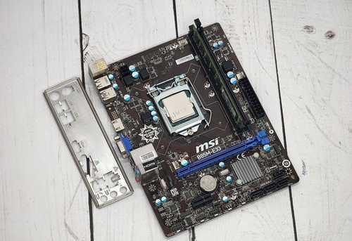 Комплект 1150 MSI B85M-E33 + intel core i3-4130