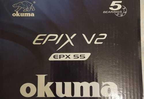 Катушка рыболовная okuma epix v2 epx 55