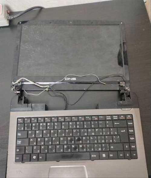 Ноутбук DNS MT40II1 на запчасти + клавиатура