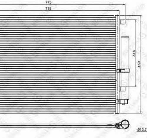 Радиатор кондиционера stellox, 8728002SX