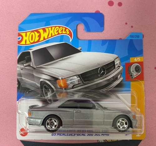 Hot Wheels «'89 Mercedes-Benz 560 SEC AMG» Серый