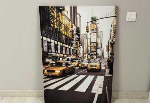Картина Икеа Нью-Йорк на раме
