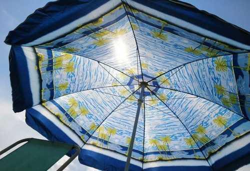 Зонт пляжный садовый большой от солнца